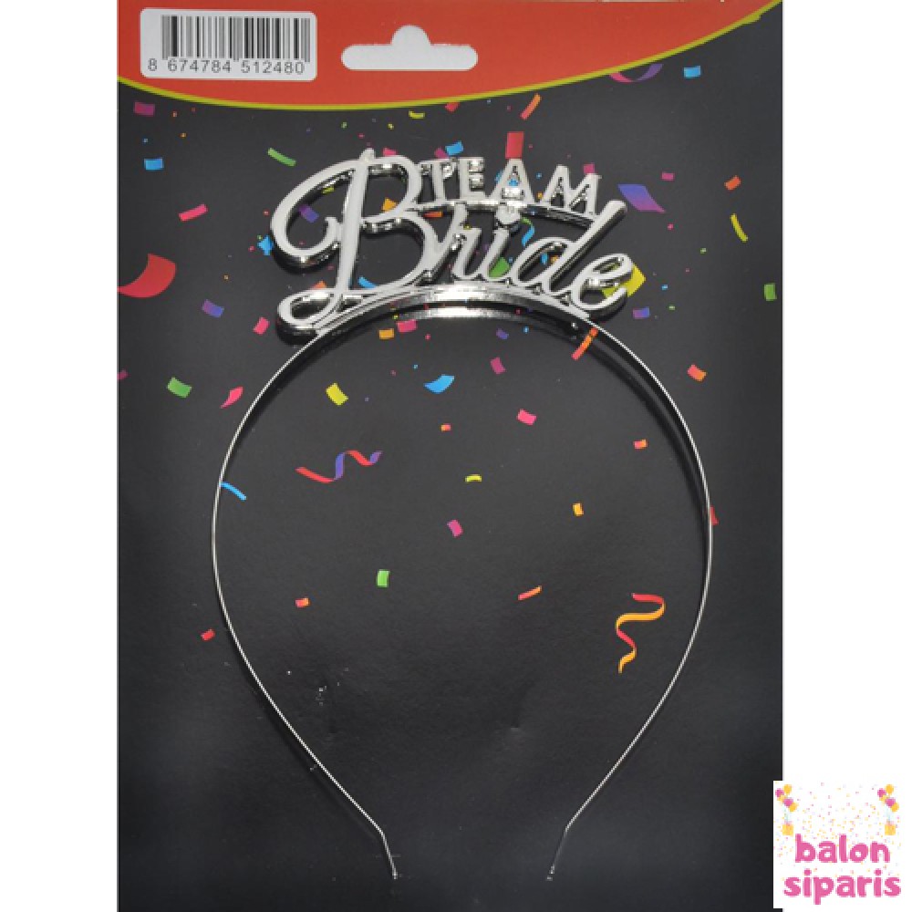 Toptan Team Bride Metal Taç Gümüş - - toptansus.com